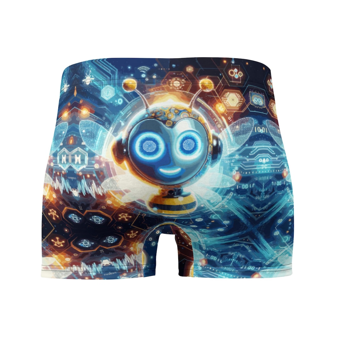 Funny Robot Boxer Briefs | Futuristic Valentine’s Gift, Gamer, Nerd, or ...