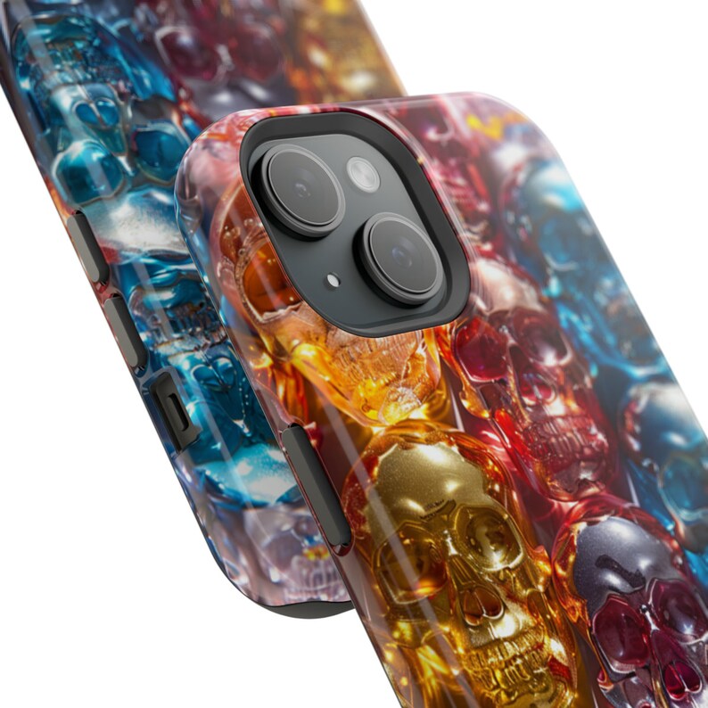 IPhone Magsafe Compatible Crystal Skulls Phone Case for 13, 14, 15 ...