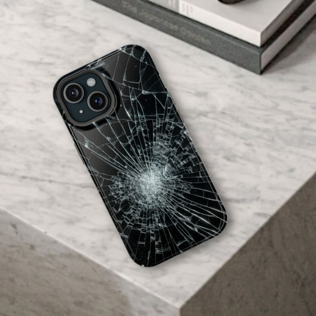 Broken Screen iPhone Magsafe Tough Case, for Iphones 13, 14, 15, Pro ...