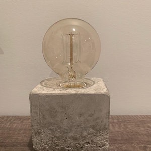 Concrete Lamp - Etsy