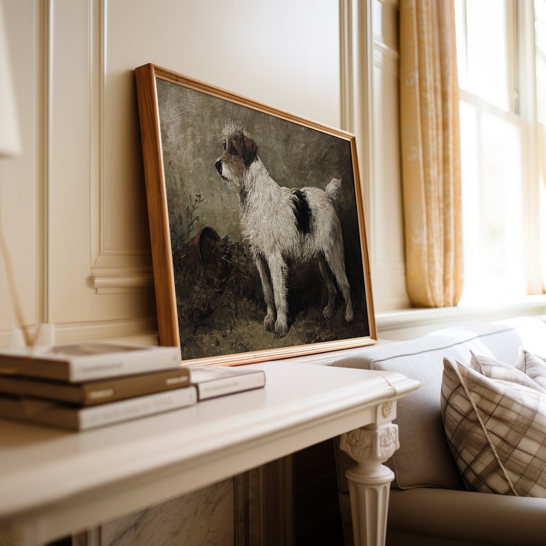 Terrier Printable, Dog Printable, Vintage Dog Art, Antique Dog Printable, Dog Downloadble ...