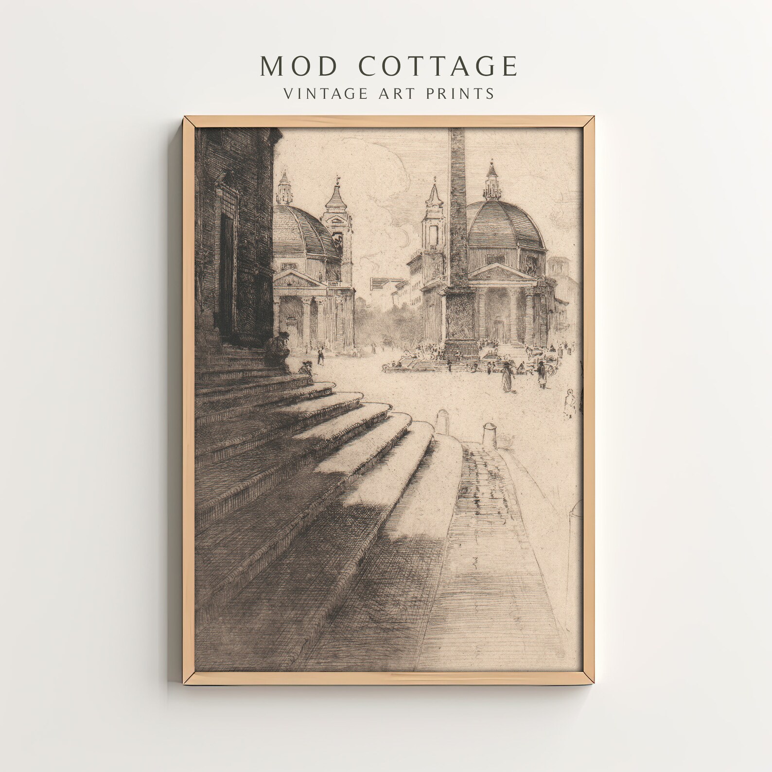 Neutral Art Print Dark Academia Art Vintage Rome Sketch Printable Wall ...