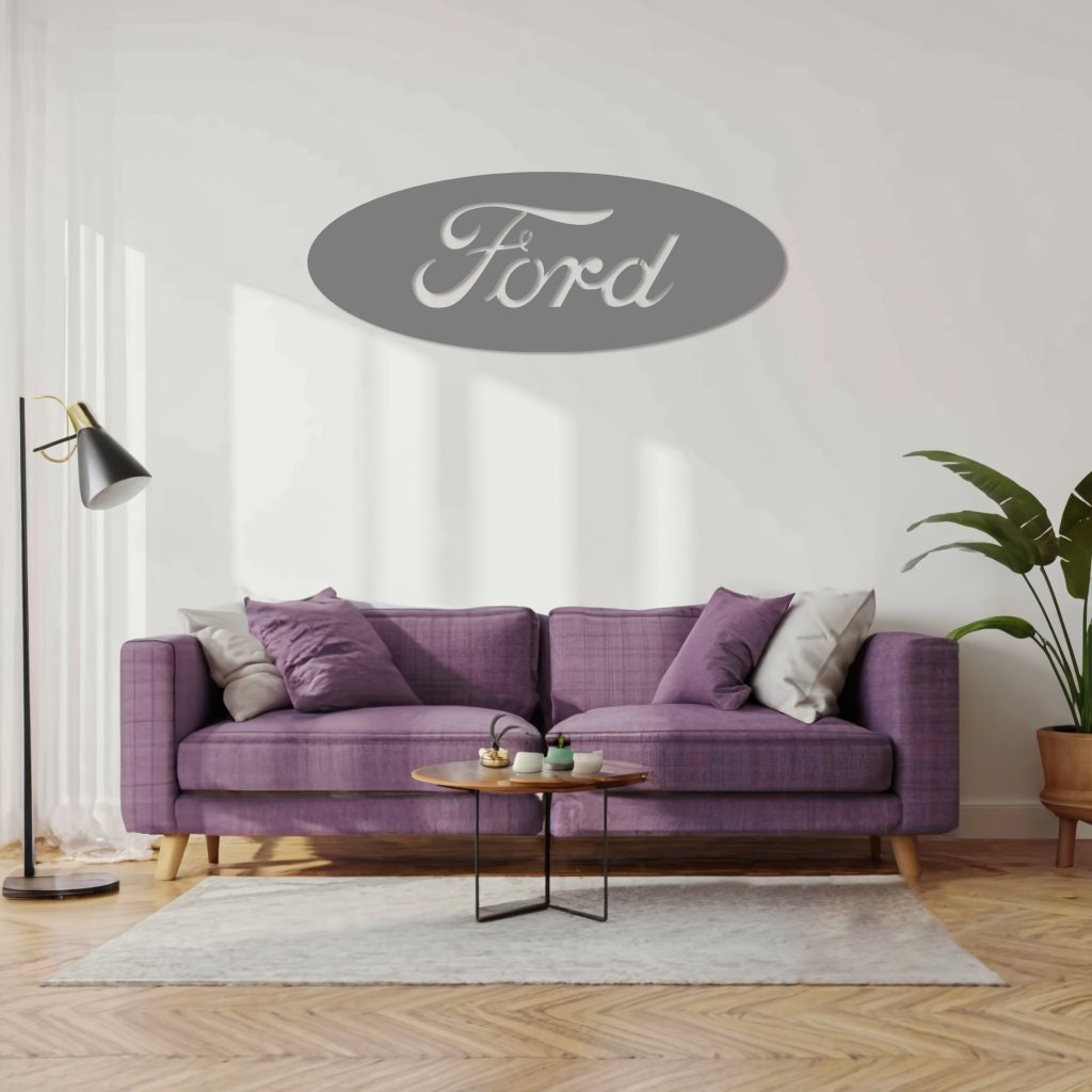 Metal Ford Logo Wall Decor, Ford Logo Wall Art, Car Logo, Garrage or ...