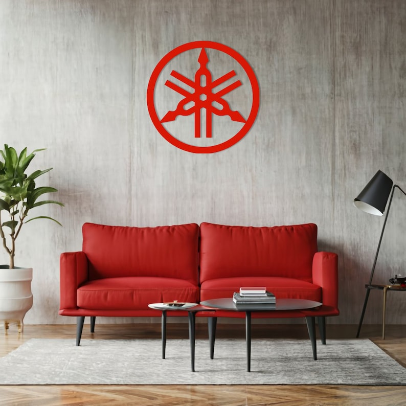 Metal Yamaha Logo Wall Decor, Yamaha Sign Wall Art, Metal Yamaha Logo ...