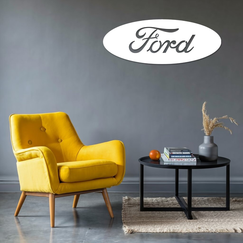 Metal Ford Logo Wall Decor, Ford Logo Wall Art, Car Logo, Garrage or ...