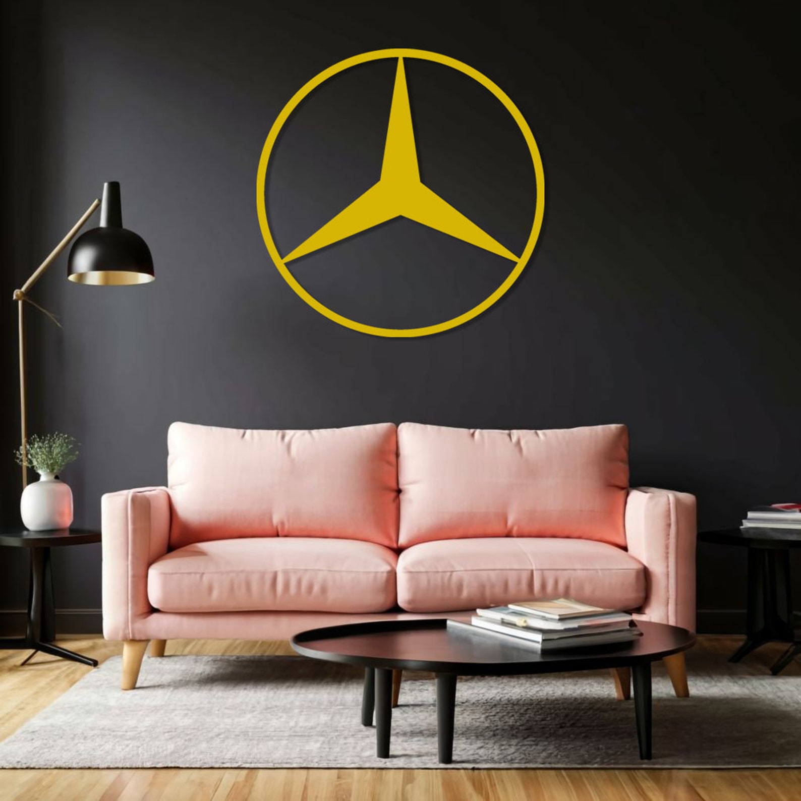 Mercedes Sign Metal Wall Decor, Metal Mercedes Logo, Mercedes Logo Wall ...