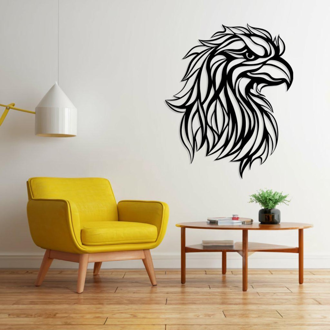 Eagle Wall Decor, Eagle Metal Wall Decor, Home Decoration, Modern Art ...