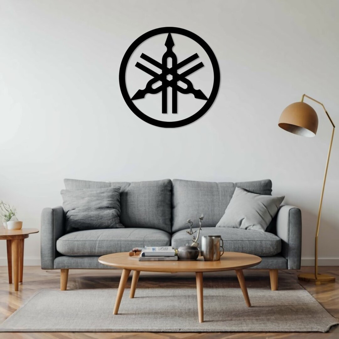 Metal Yamaha Logo Wall Decor, Yamaha Sign Wall Art, Metal Yamaha Logo ...