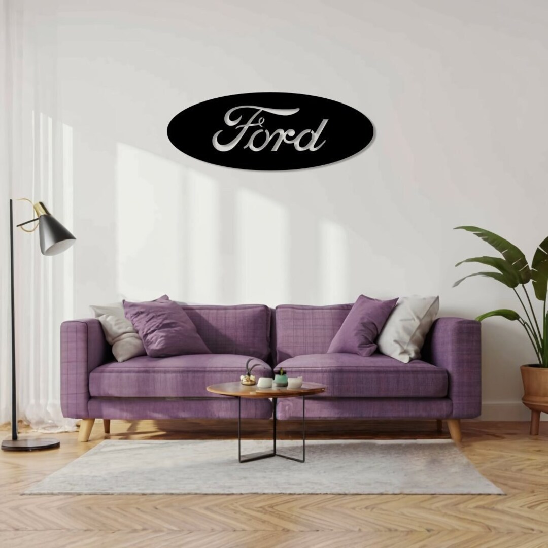 Metal Ford Logo Wall Decor, Ford Logo Wall Art, Car Logo, Garrage or ...