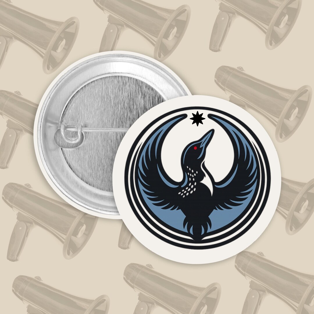 Minnesota Solidarity Rebel Loon Button, Anti-ice Protest Pin ...