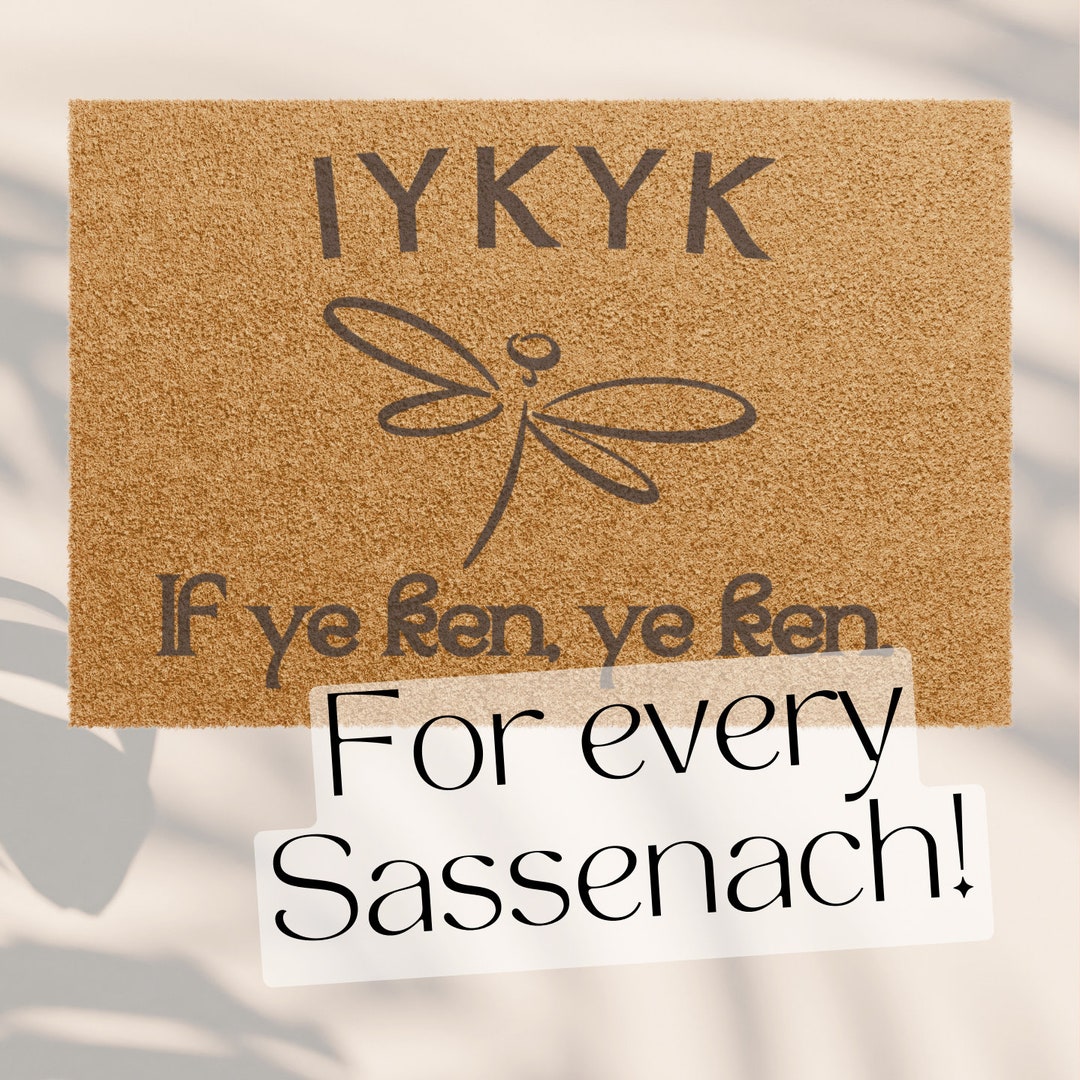 Outlander Themed Dragonfly Doormat for Outlander Fans Home Decor ...