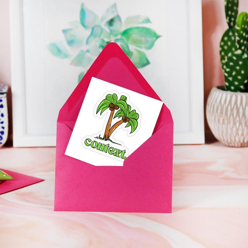 Kamala Harris Coconut Tree “context” Sticker 3x3 Viral Video Meme Humor ...