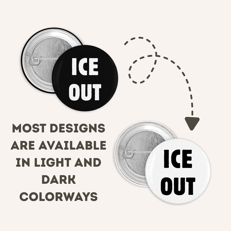 Anti-ice Buttons, ICE Out Activist Pin, Abolish ICE Protest Against ...