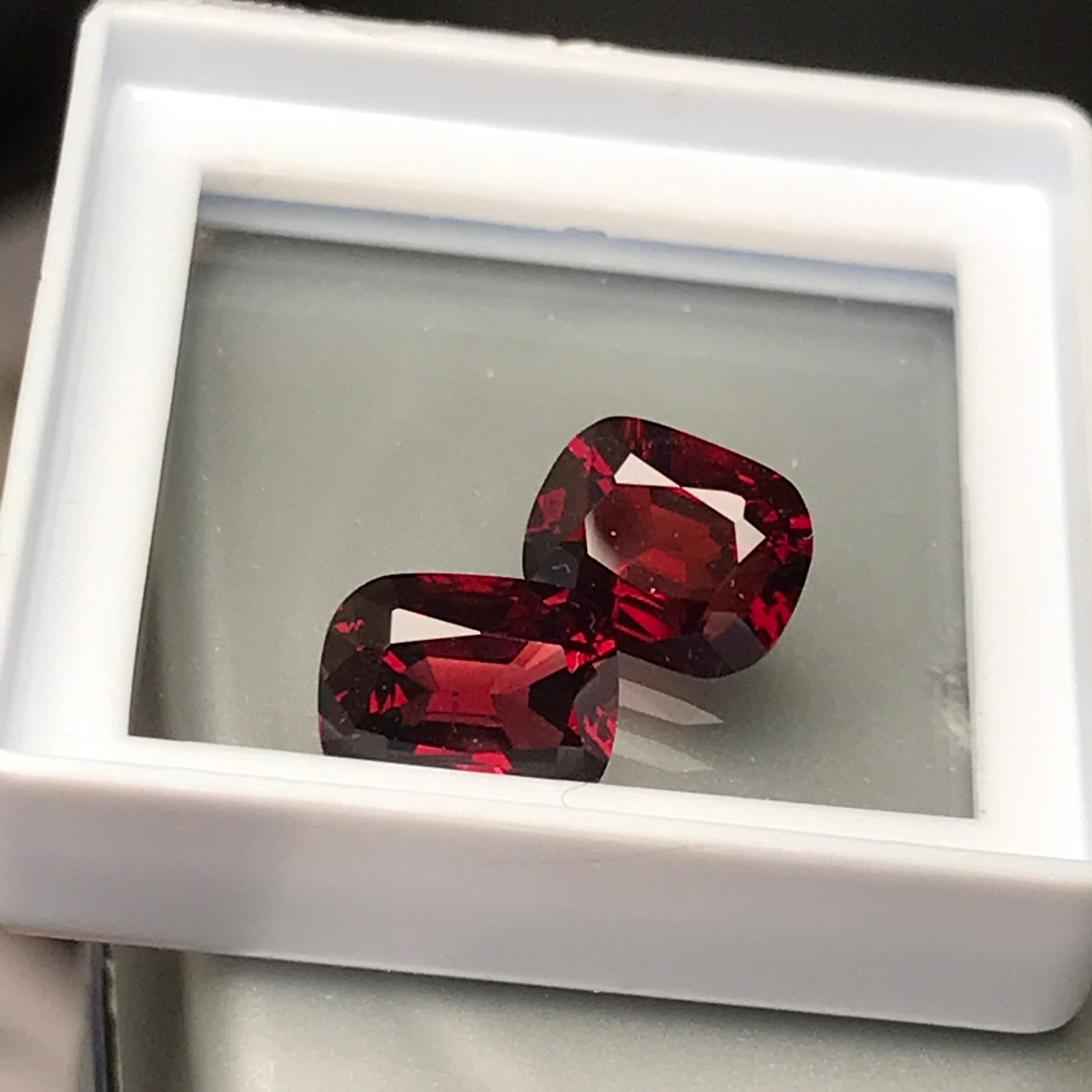 Natural Burmese Pigeon Blood Red Spinel Pair – 3.48ct Gemstone Pair - Etsy