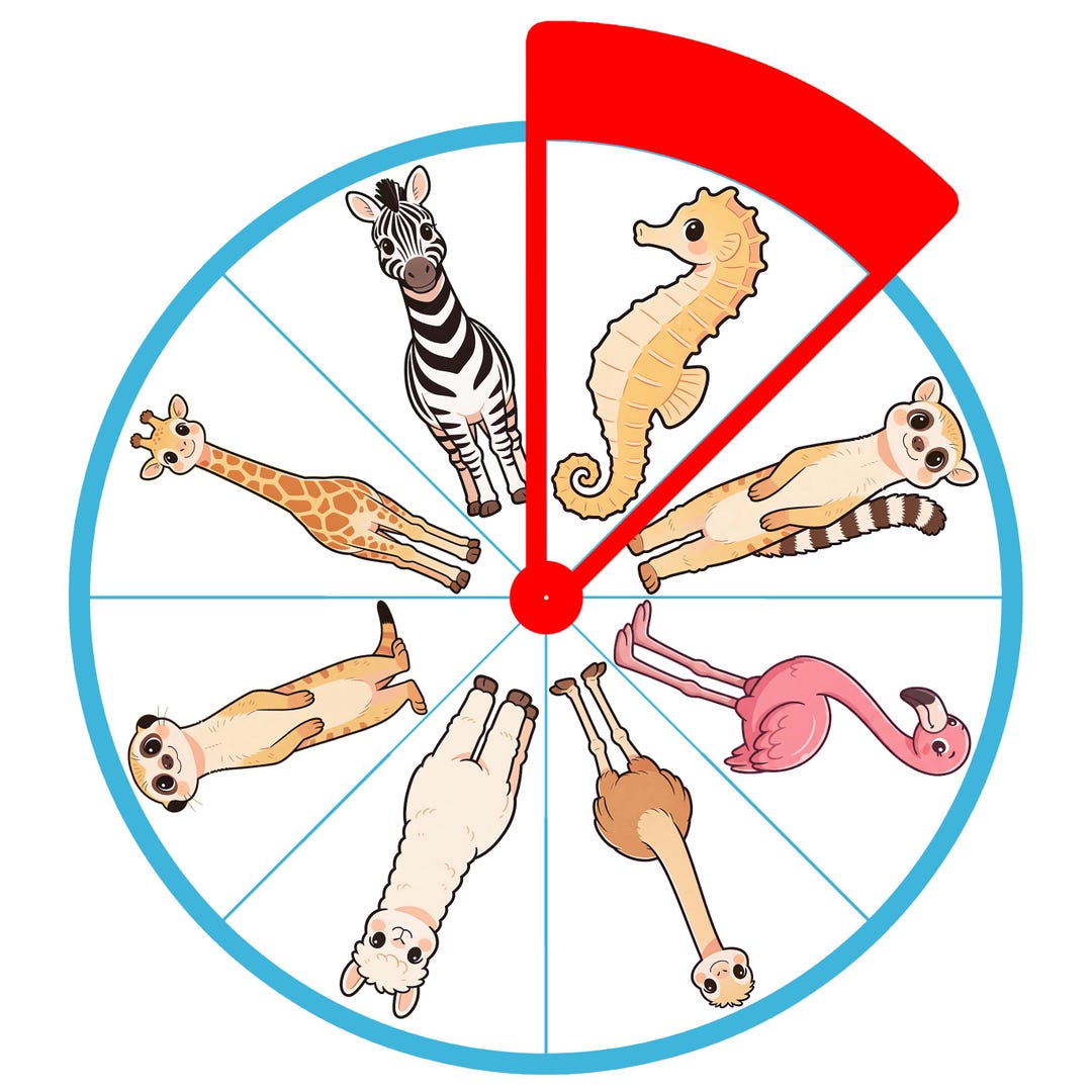 Spinning Animal Mix and Match Wheel Printable, 3 Layer Rotating Puzzle ...