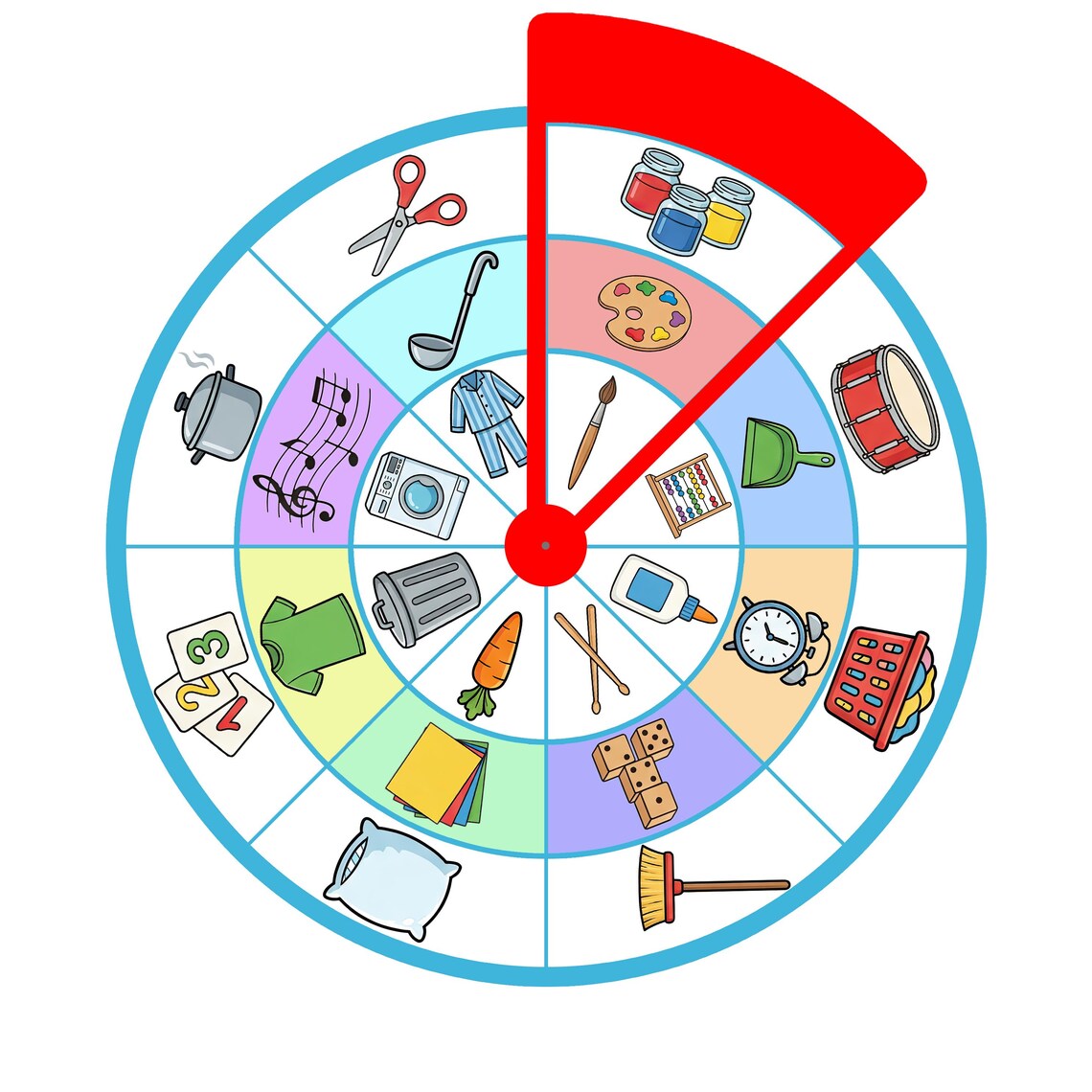 Montessori Category Matching Wheel, Preschool Logic Game (PDF Pattern ...