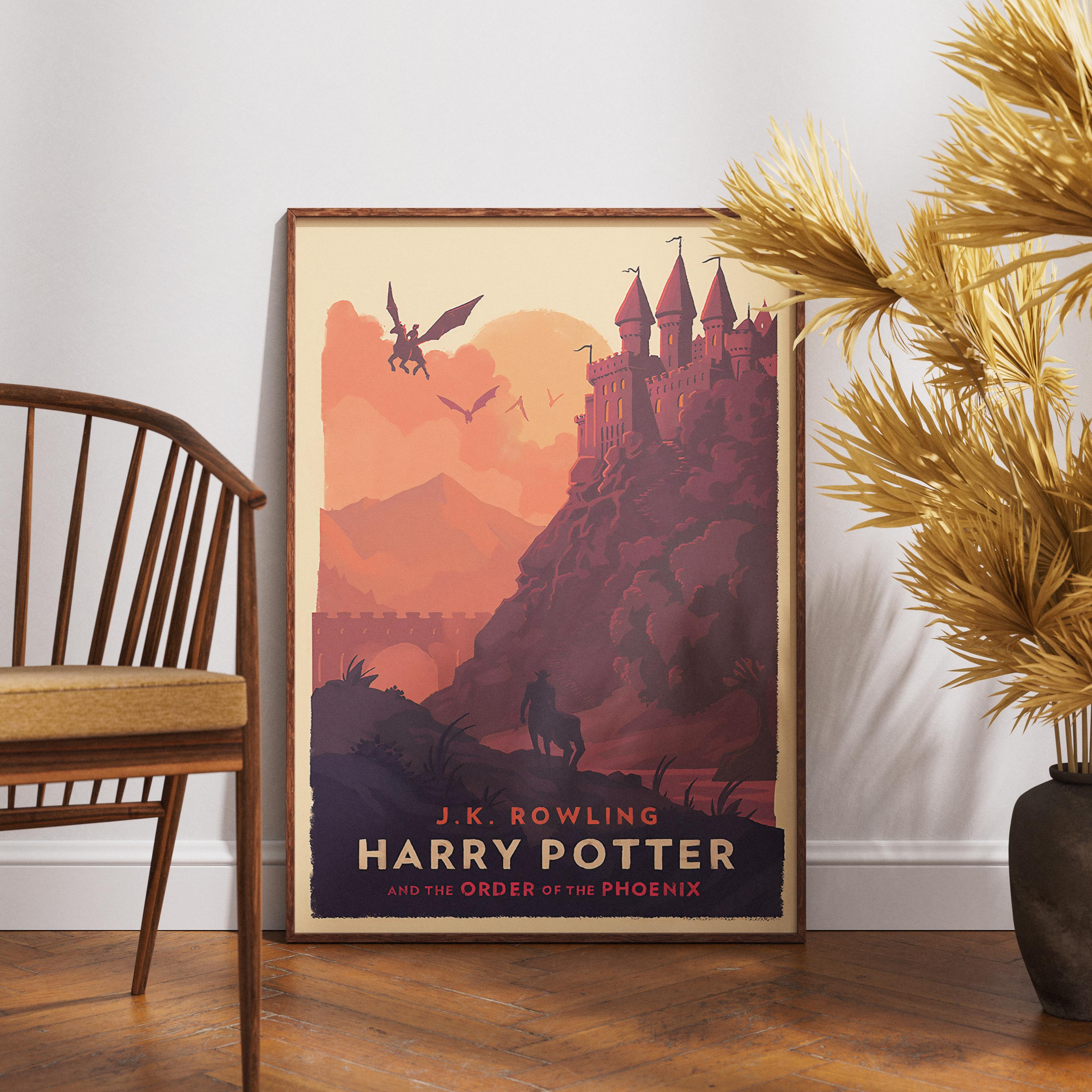 Handmade Fantasy Book Cover Poster: Wizard Travel Art - Etsy