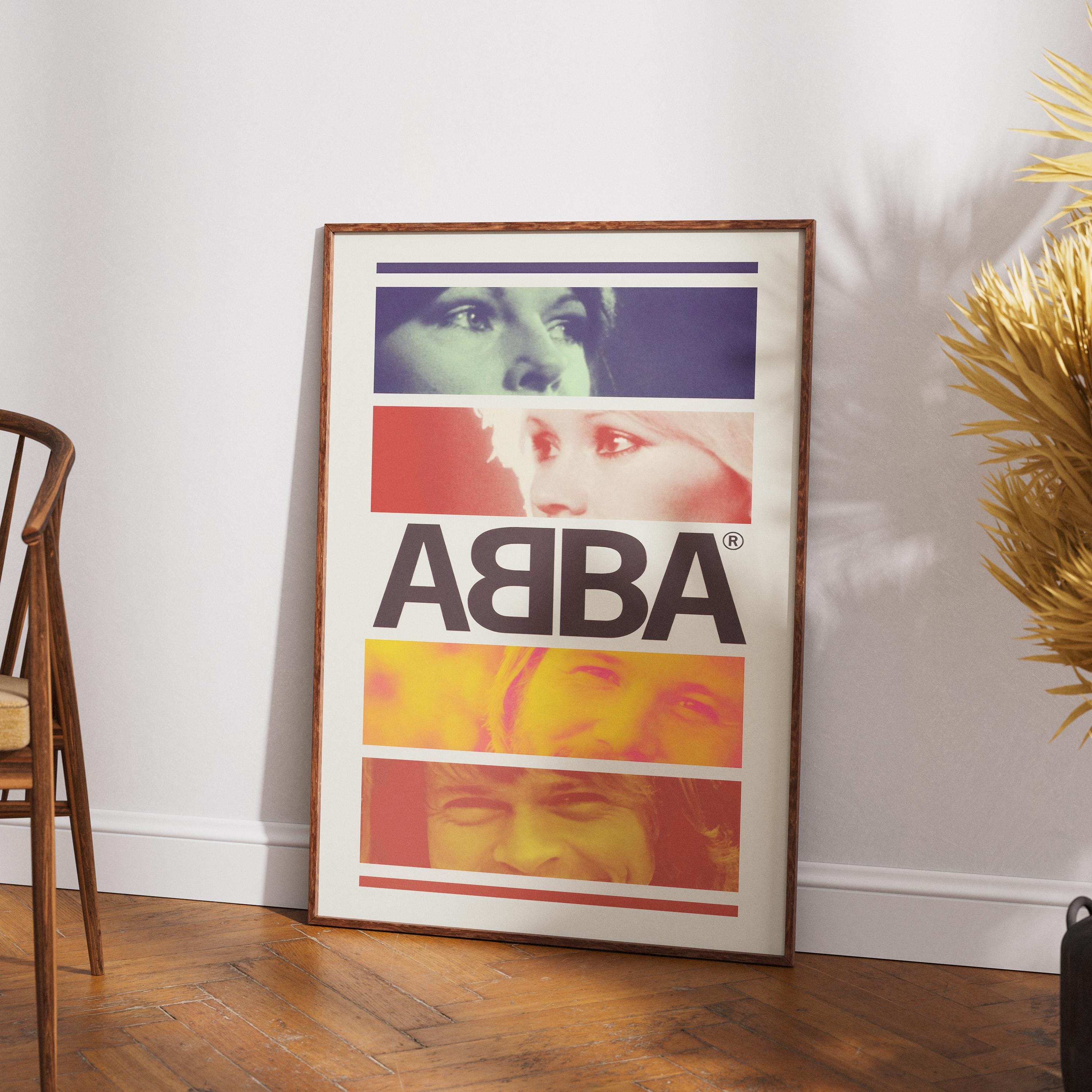ABBA Band Poster, Poster Set of 2, ABBA Printable Art, Disco Music ...