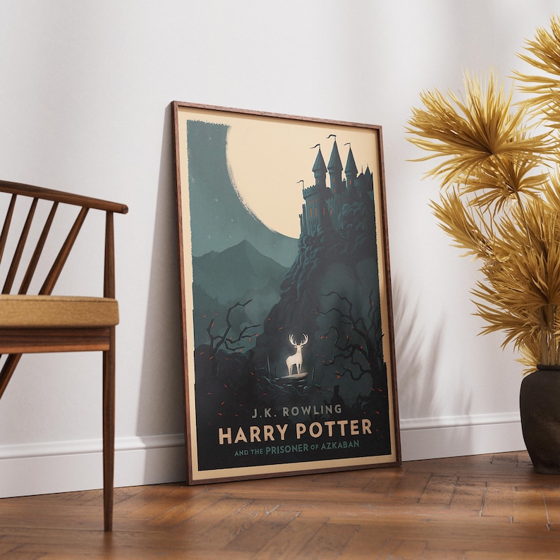 Handmade Fantasy Book Cover Poster: Wizard Travel Art - Etsy