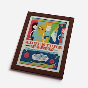 Adventure Time Poster Set 8 Printable Wall Art Designs | Cartoon Art ...