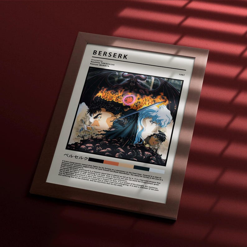 Berserk Posters - Berserk Poster Prints - Guts Poster - Anime Poster ...