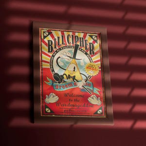 Bill Cipher Gravity Falls Poster: Weirdmageddon Vintage Wall Art - Etsy