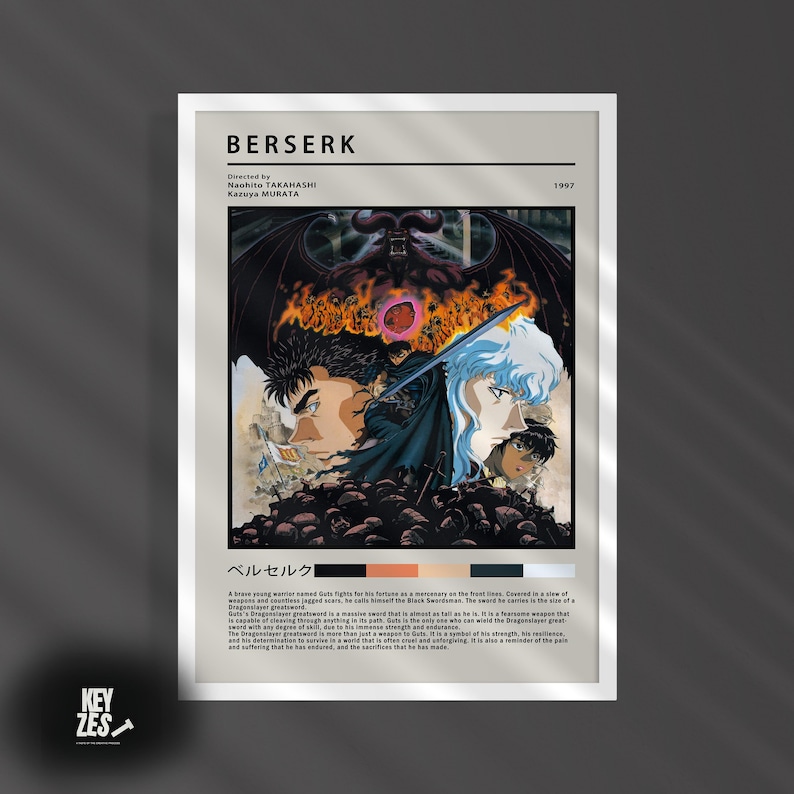 Berserk Posters - Berserk Poster Prints - Guts Poster - Anime Poster ...