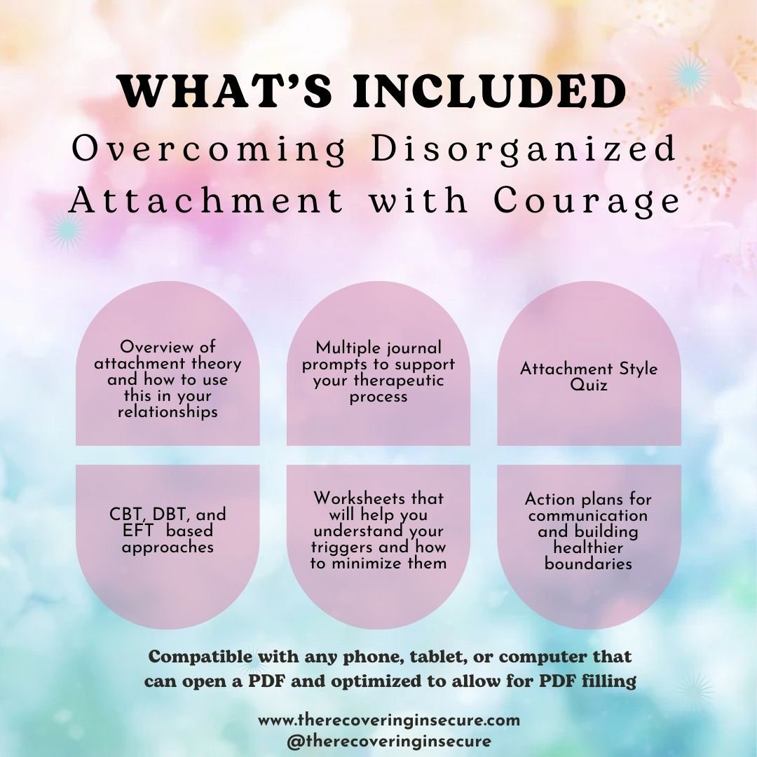 Overcoming Disorganized Attachment With Courage Workbook | Attachment ...