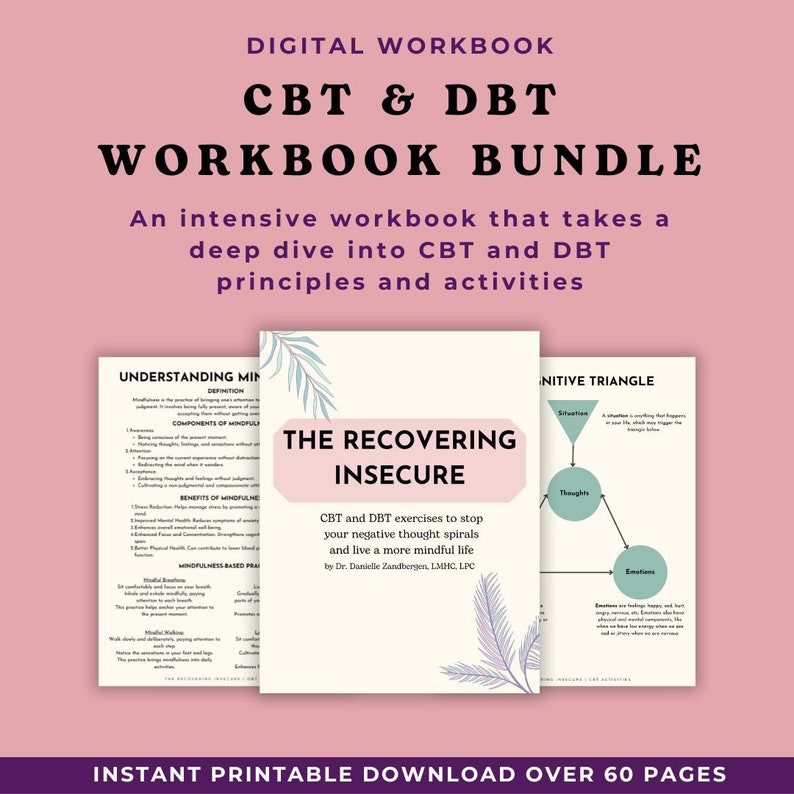 CBT and DBT Bundle Two Workbooks in One by the Recovering Insecure That ...