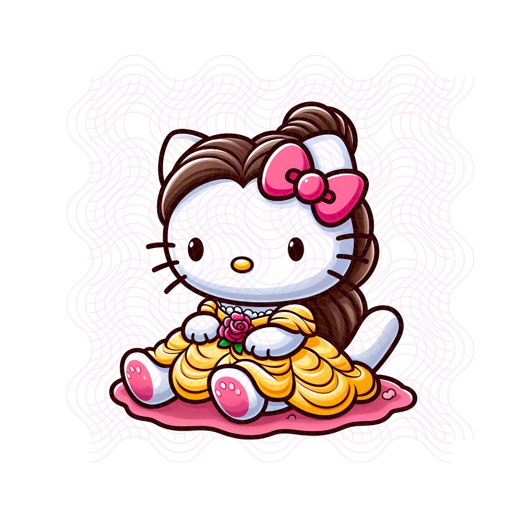 Kitty Princess, PNG Download, Sumblimation, DTF Design, Digital ...