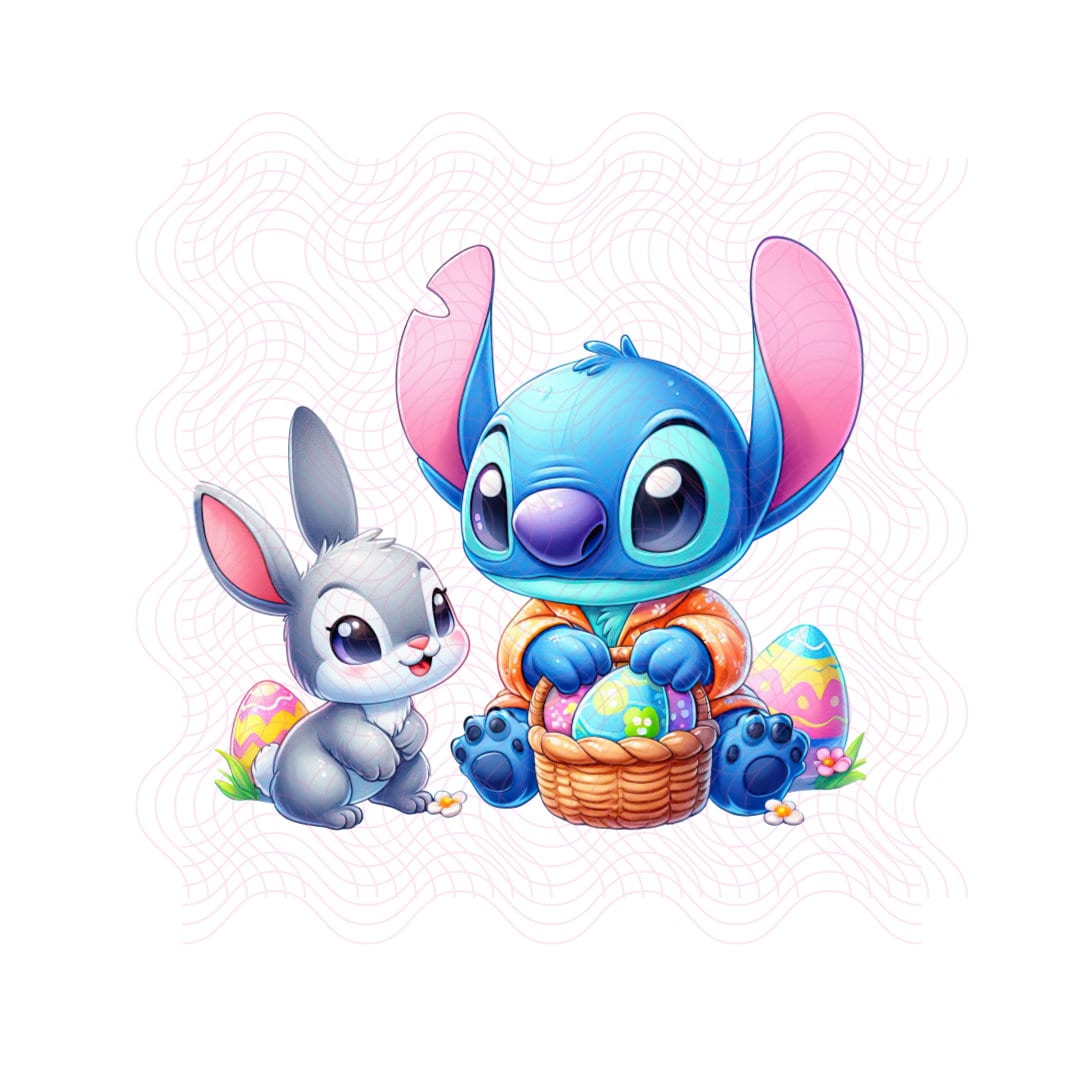 Stitch Easter, PNG Download, Sumblimation, DTF Design, Digital Download ...