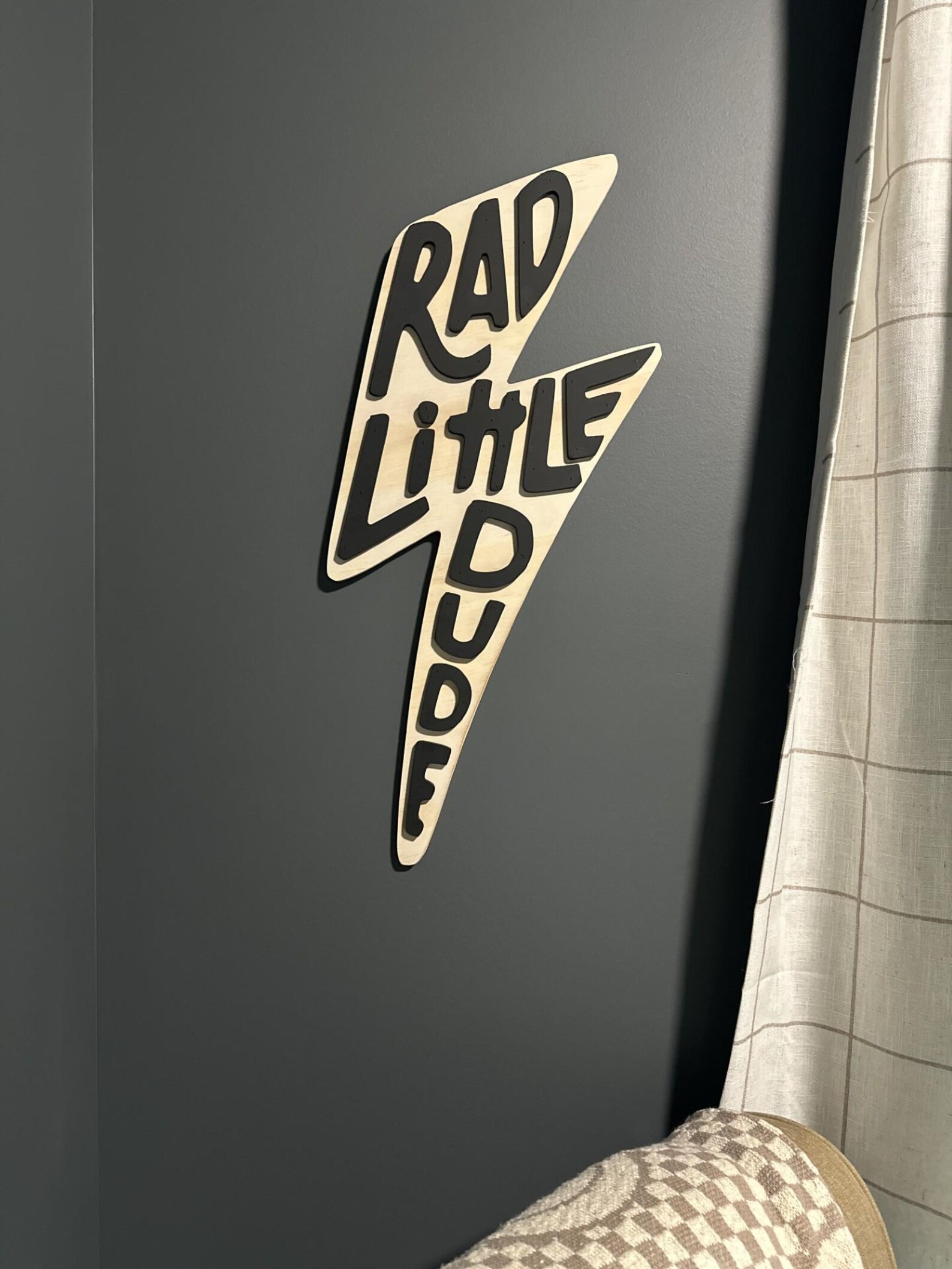 Rad Little Dude Sign - Nursery Sign - Rad Dude - Nursery Wall Art ...