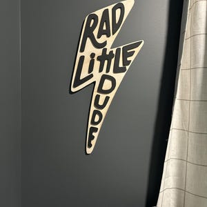 Rad Little Dude Sign - Nursery Sign - Rad Dude - Nursery Wall Art ...