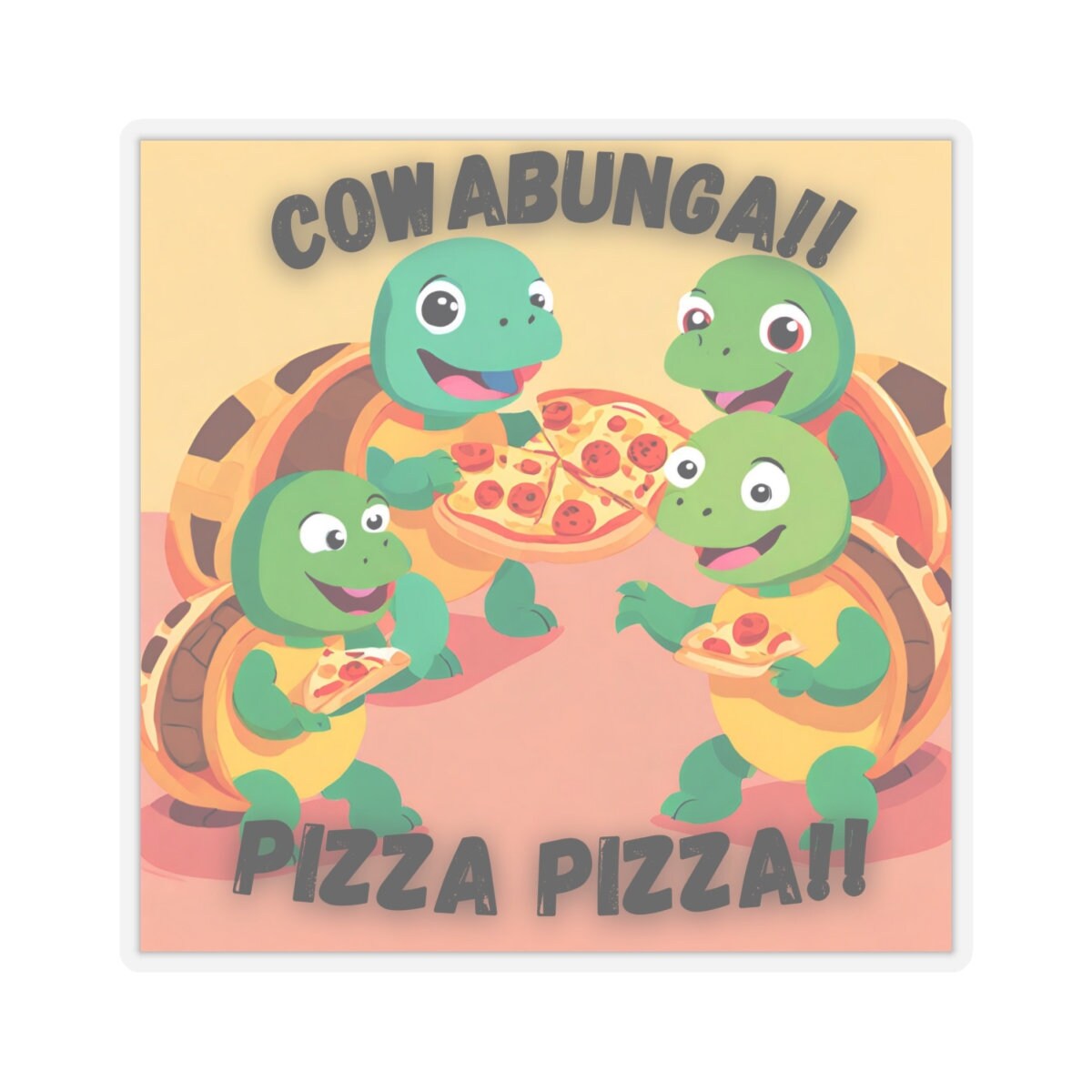 Pizza Party TMNT Teenage Mutant Ninja Turtles Pizza Slaps Stickers - Etsy