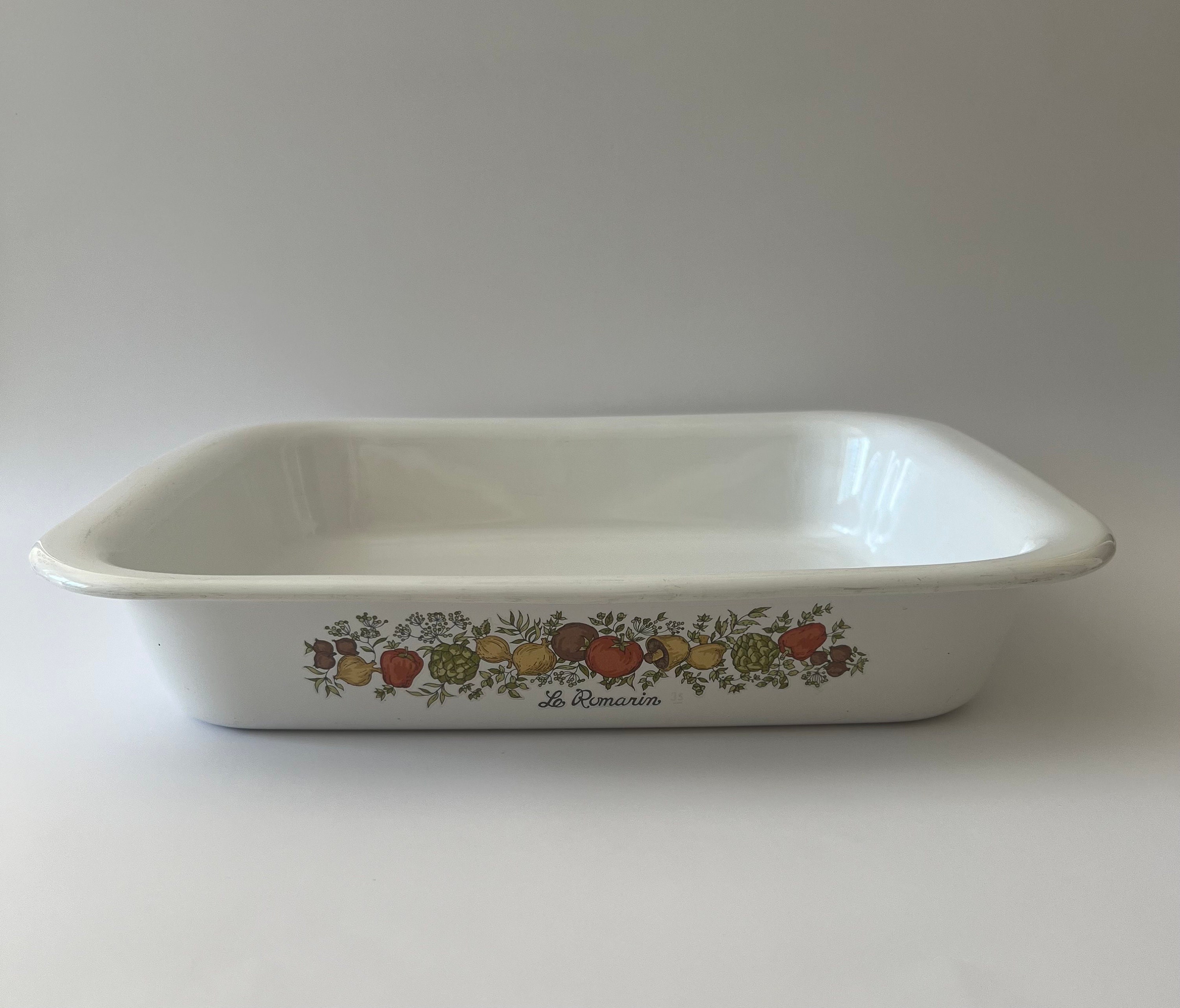 Vintage Spice of Life Le Romarin Corning Ware Open Roaster A-21 12 1/4 ...