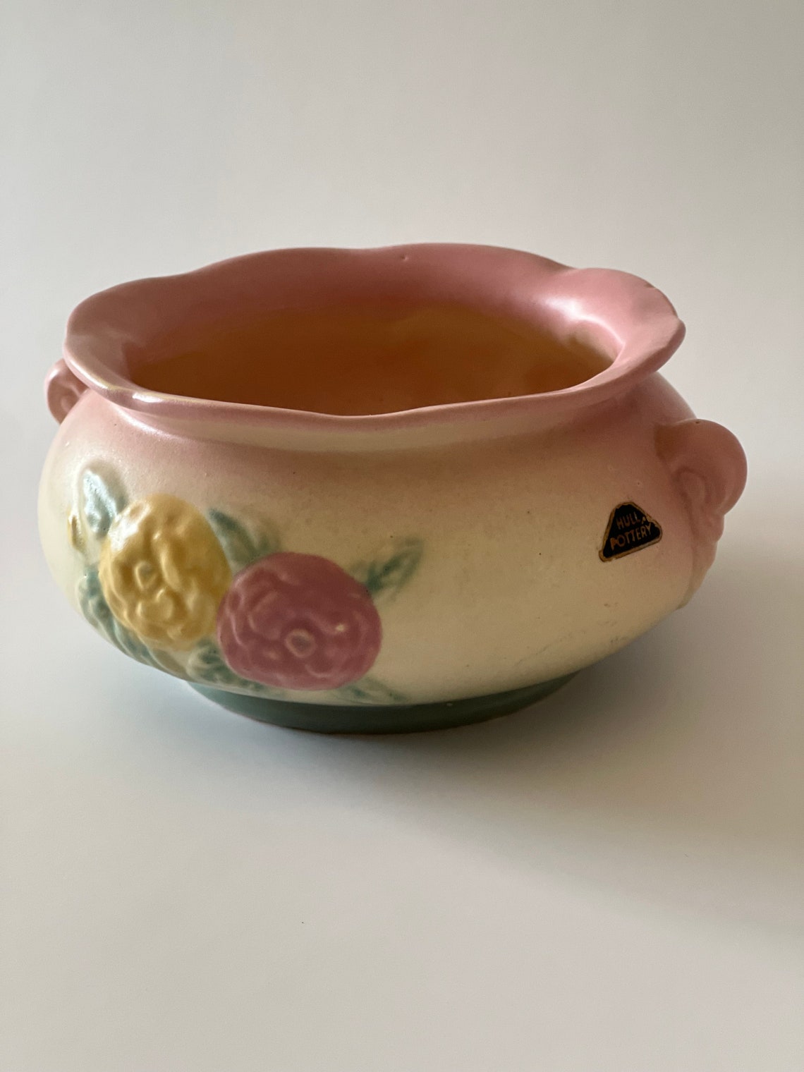 Hull Art Pottery Bowl Jardiniere Open Rose Pattern - Etsy