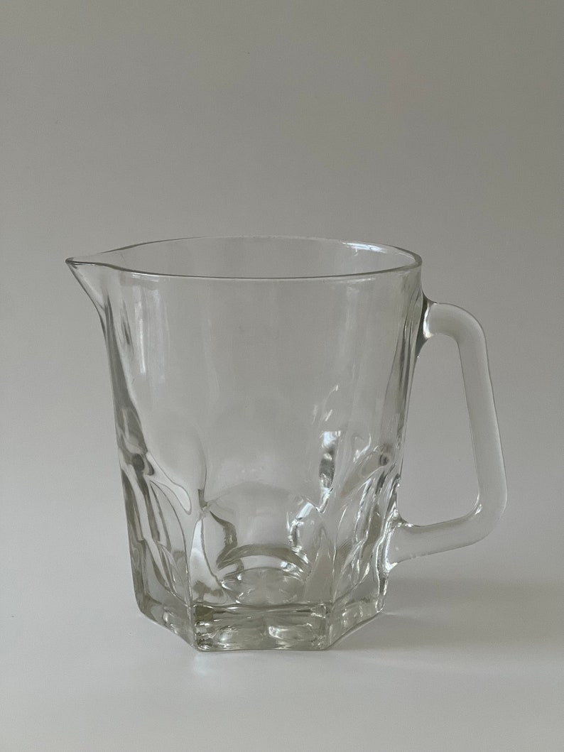 Duralex Spain Verallia Clear Glass Thumbprint Design Handled Water ...