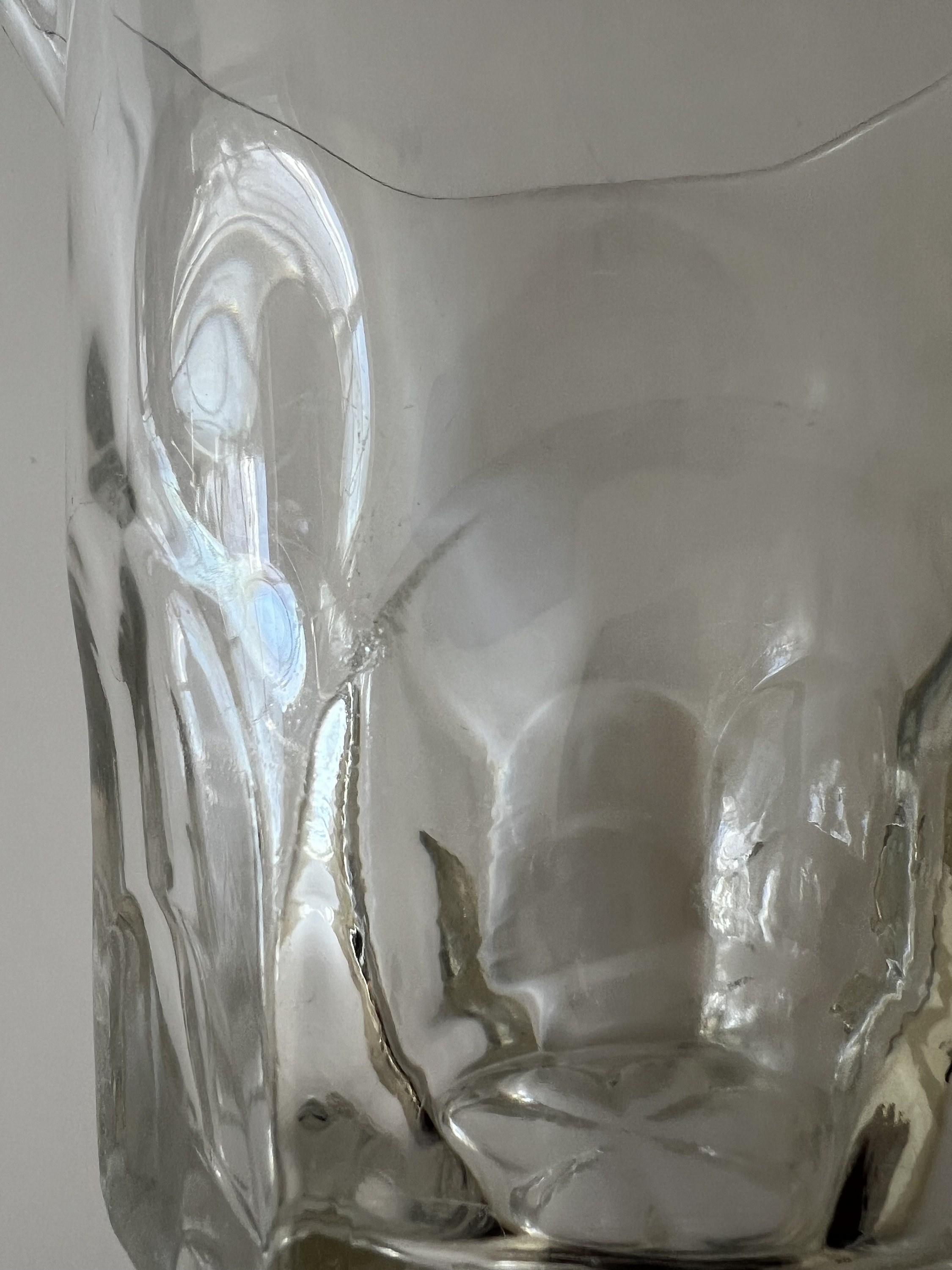 Duralex Spain Verallia Clear Glass Thumbprint Design Handled Water ...