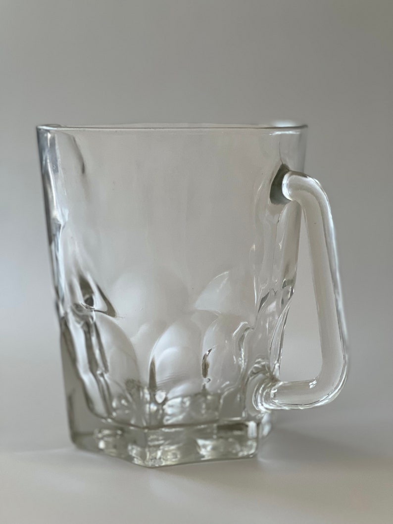 Duralex Spain Verallia Clear Glass Thumbprint Design Handled Water ...