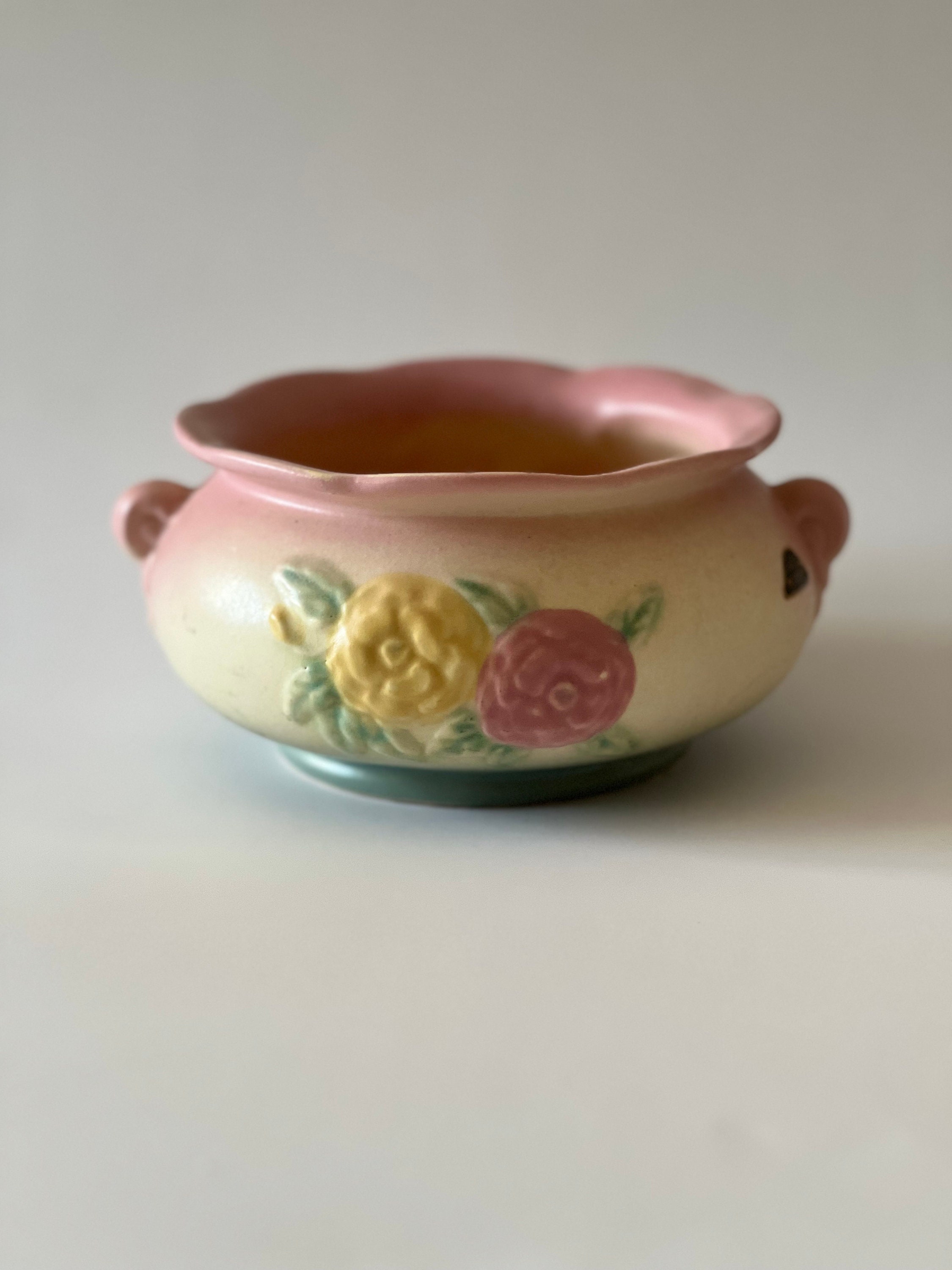 Hull Art Pottery Bowl Jardiniere Open Rose Pattern - Etsy