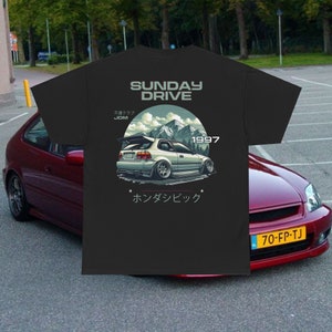 Civic Honda JDM Shirt | Retro JDM T-shirt | 90s Shirt | Boyfriend Gift ...