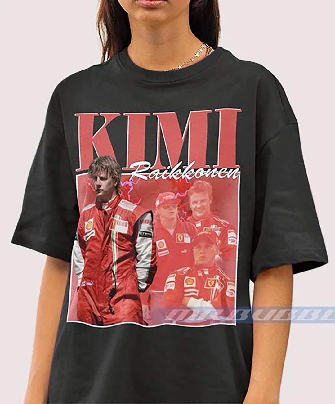 Kimi Raikkonen Retro 90s Style Unisex T-shirt | F1 Tee | F1 Fans Gift ...