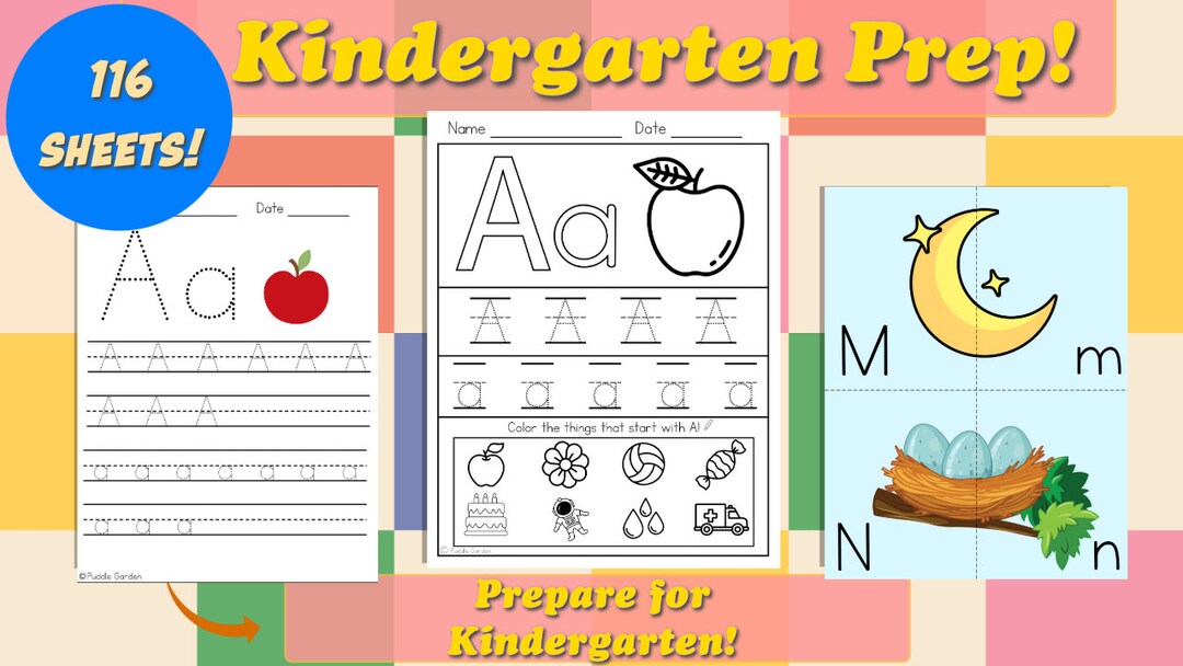 116-page Ultimate Kindergarten Prep Bundle: Reading, Writing, and Math ...