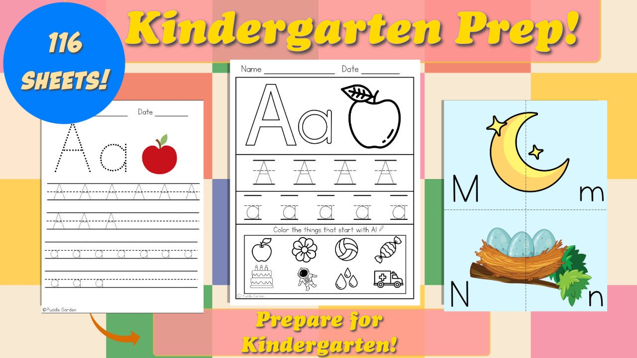 116-page Ultimate Kindergarten Prep Bundle: Reading, Writing, and Math ...