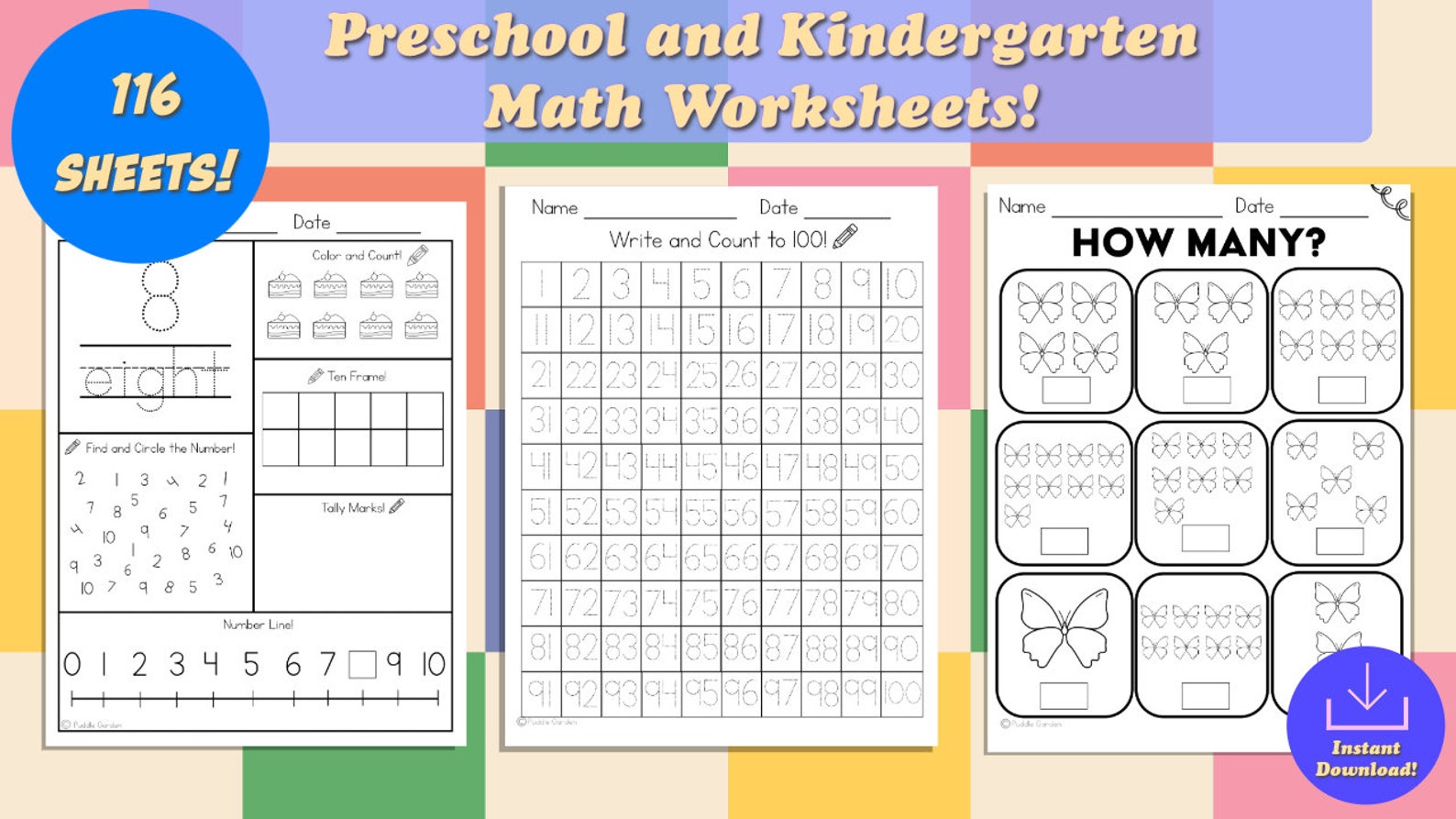116-page Ultimate Kindergarten Prep Bundle: Reading, Writing, and Math ...