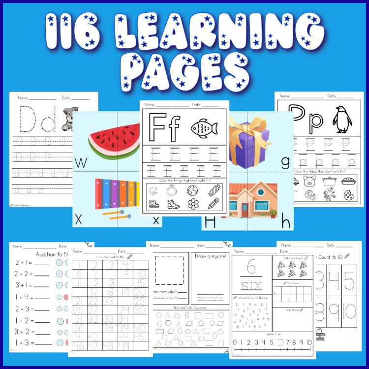 116-page Ultimate Kindergarten Prep Bundle: Reading, Writing, and Math ...