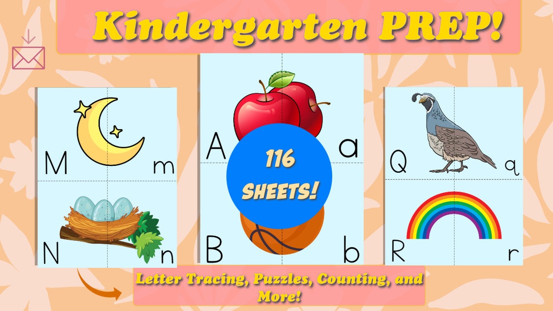 116-page Ultimate Kindergarten Prep Bundle: Reading, Writing, and Math ...