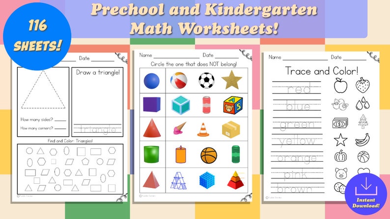 116-page Ultimate Kindergarten Prep Bundle: Reading, Writing, and Math ...