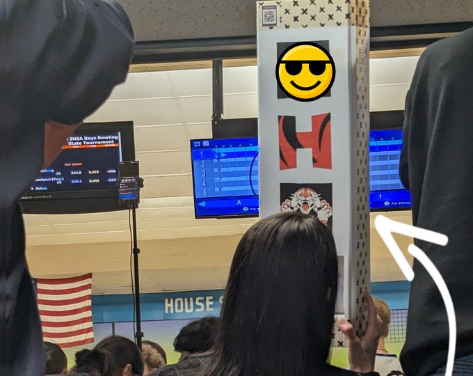 High School / College Bowling Tournament Periscope-sportscope Handmade ...