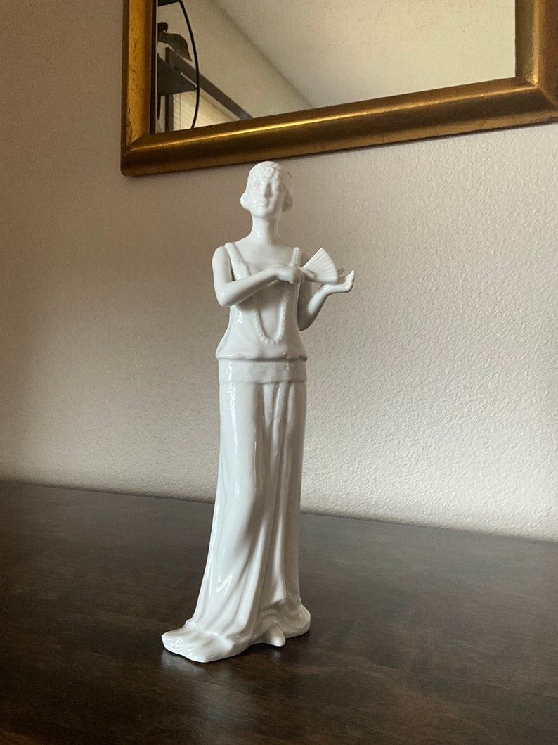 1920s Porcelain Flapper Figurine - Etsy